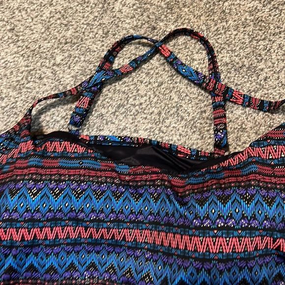 Dreamsuit | Swim | Dreamsuit Slimming Print Handkerchief Tankini Top ...